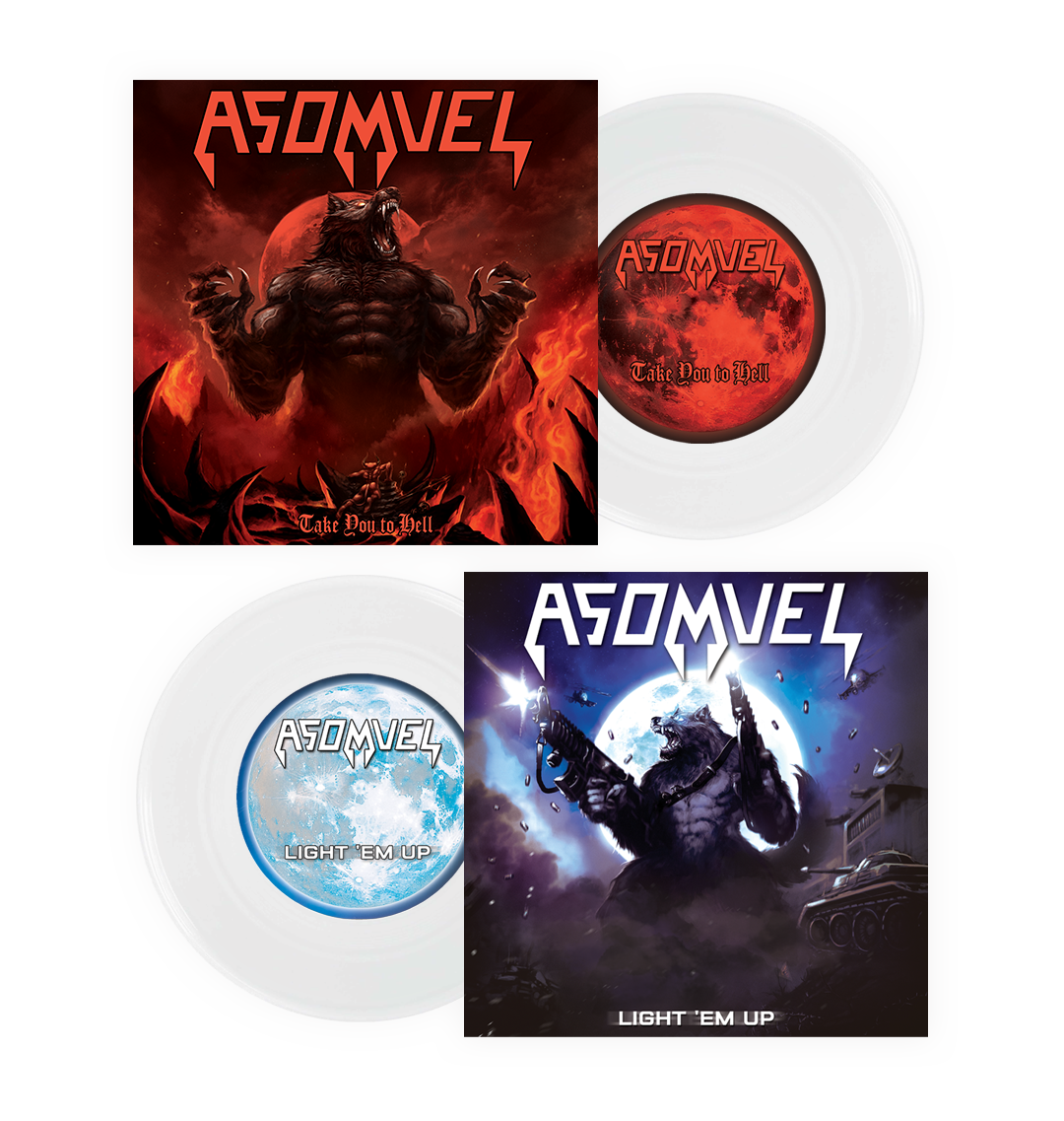 Take You to Hell / Light 'em Up - Double A-Side Clear 7" Vinyl – ASOMVEL